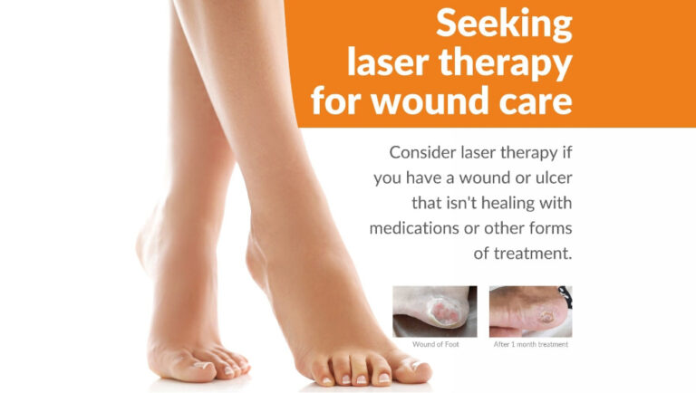 Laser for non healing wound – Amrit Clinic